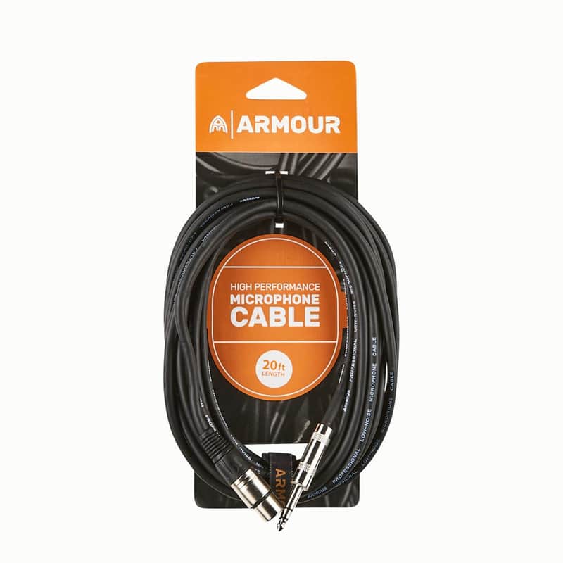 Armour CJP20HP High Performance Mic Cable 20ft XLR to Female | Reverb