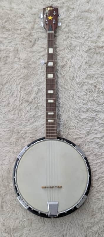 Vintage Japanese made 5 String Banjo with Resonator - A Cool | Reverb