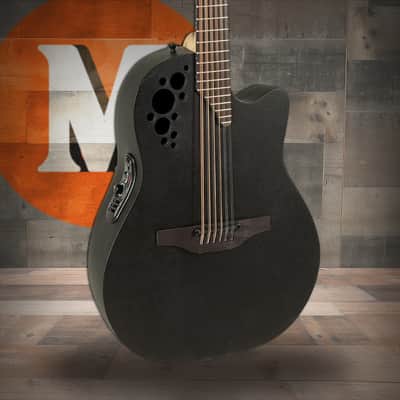 Ovation Pro Series Elite TX E-Acoustic Guitar 2058TX-5 Black | Reverb