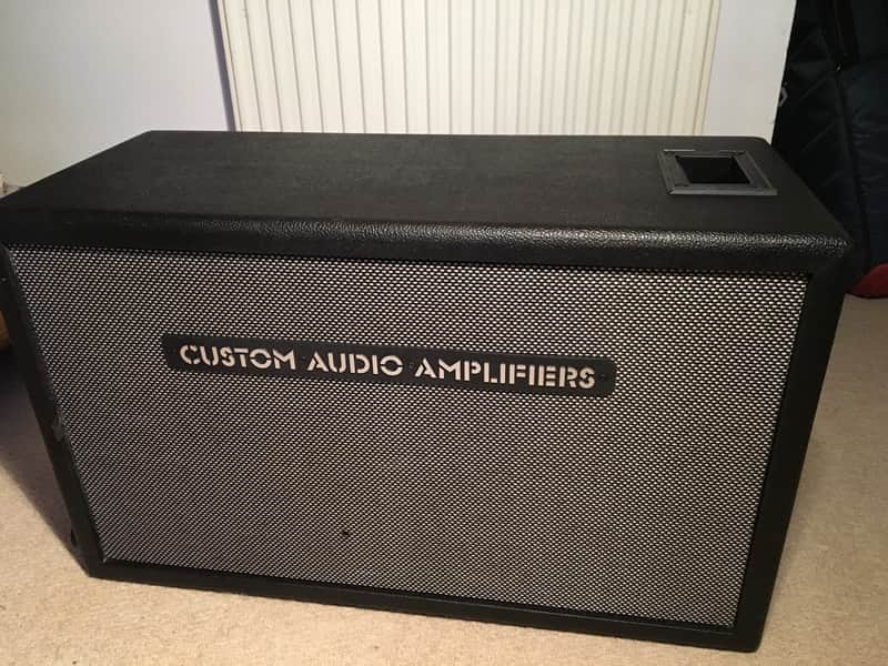 Custom Audio Amplifiers 2x12 Guitar Cab 16ohm V30s Black | Reverb