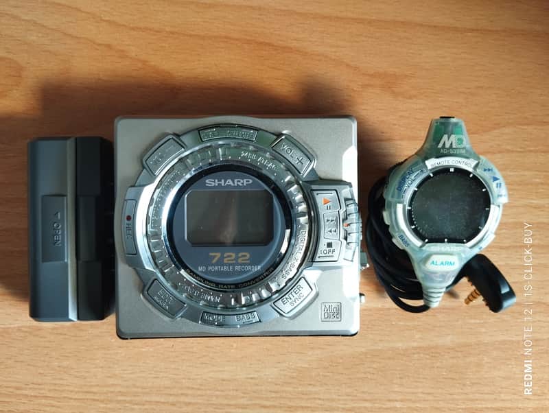 Sharp MD MS 722-S silver Portable MD Player Walkman Confirmed | Reverb