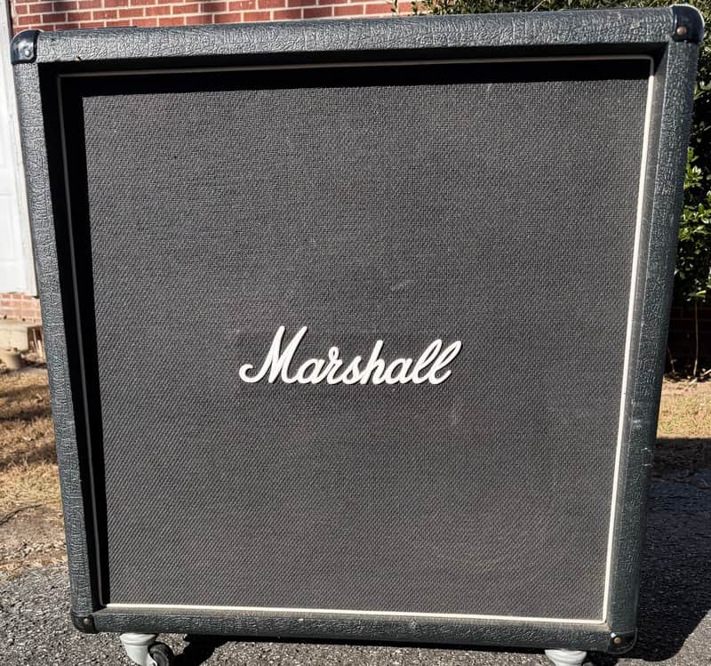 1980s Marshall 1961B 150 Watt 2X12 Guitar Speaker Cabinet 212 | Reverb