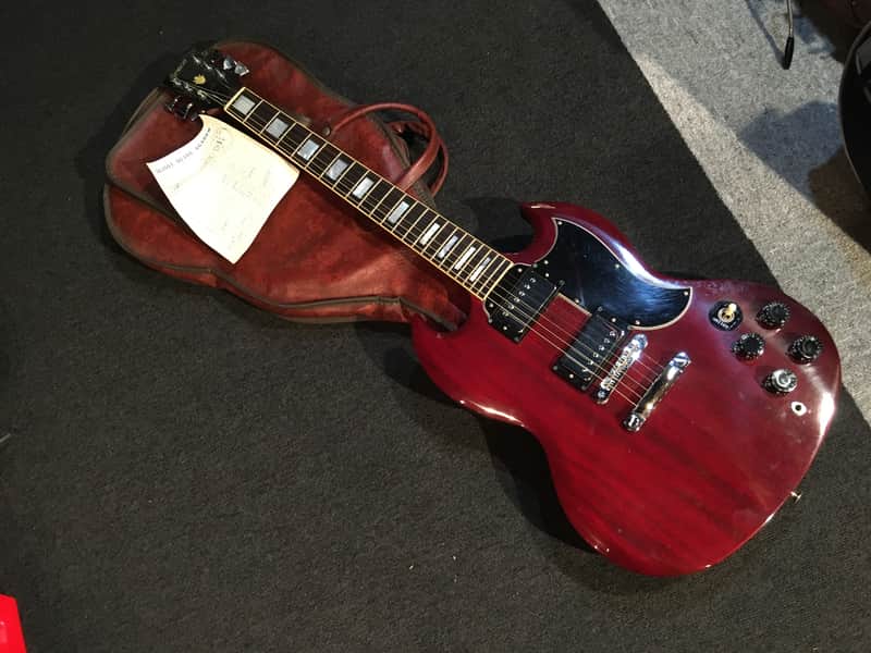 No.121725 RARE Greco 1976 SG-600 CHERRY Crown Inlay | Reverb