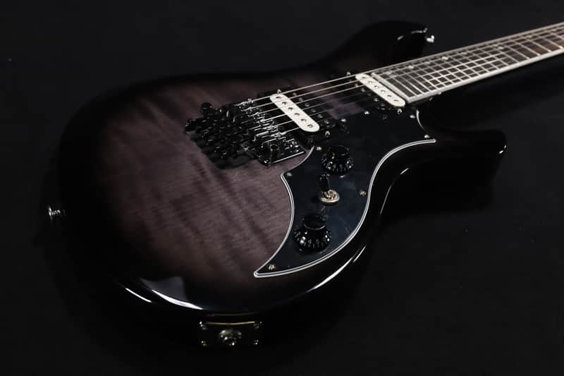 Gibson Victory Figured Top Electric Guitar Translucent Ebony | Reverb