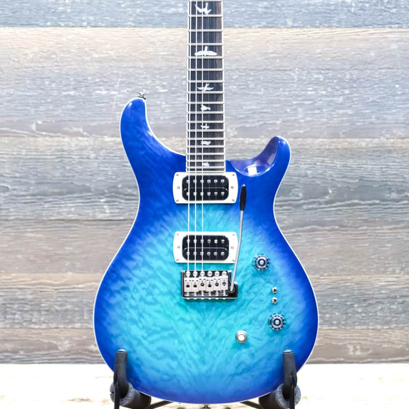 PRS SE Custom 24-08 Quilt Maple Top Lake Blue Electric | Reverb Canada