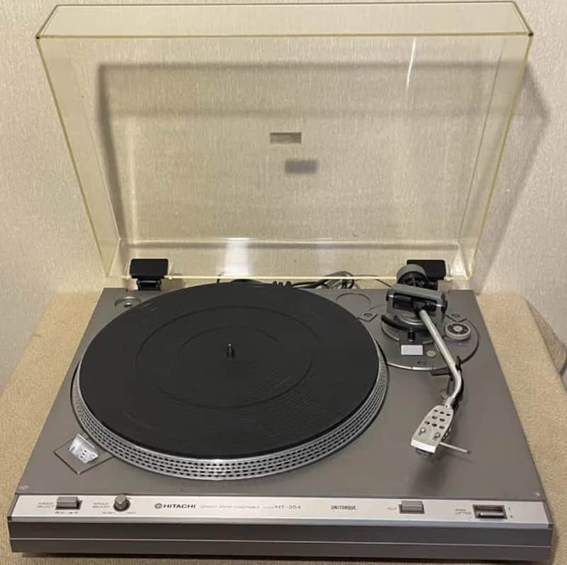 HITACHI HT-354 Rare Vintage HI-FI Turntable | Audio-Technica | Reverb