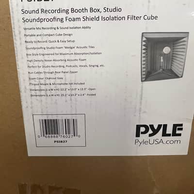 Pyle PSiB27 Sound Isolation Recording Booth Cube Shield LIKE | Reverb