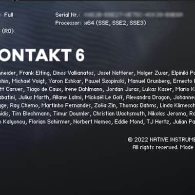 Native Instruments Kontakt 6 - Full Version - License | Reverb
