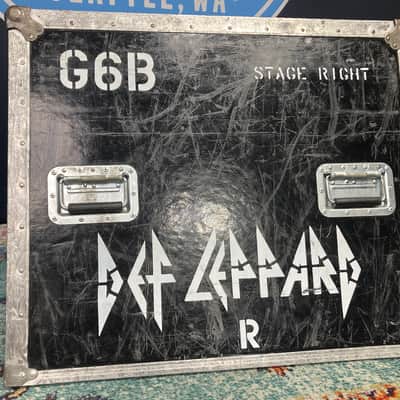 Def Leppard Logo, Tour Used Case Panel Wall Hanging "G6B" | Reverb