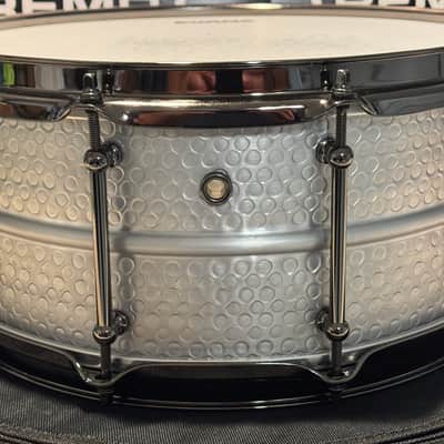 EKG Custom 14x6.5 Hammered Aluminum w/ Black Nickel Hardware | Reverb