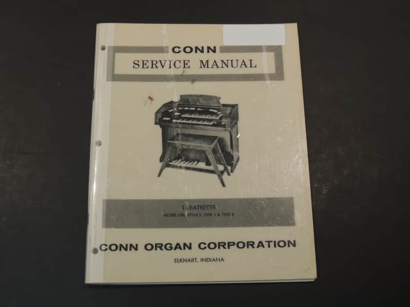 Conn Theatrette Model 550 Style 1, Type 1 & Type 2 Service | Reverb