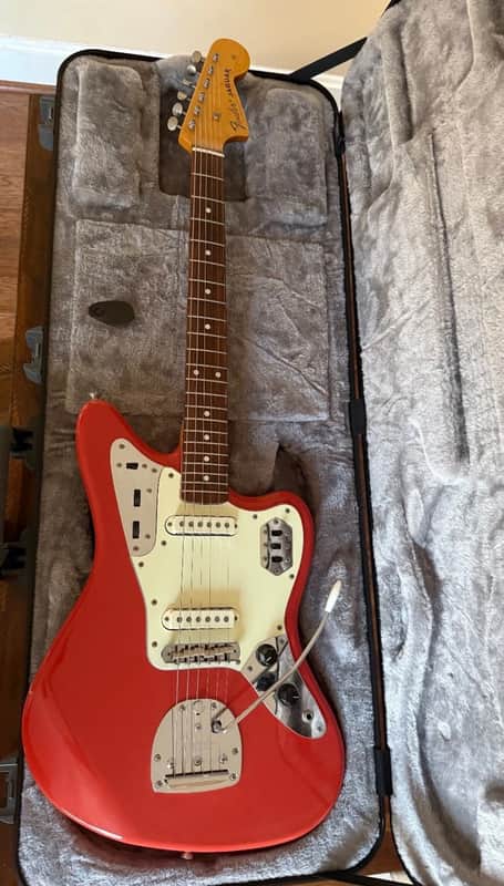Used Fender Japan 60s Jaguar Candy Apple Red Solid Body | Reverb