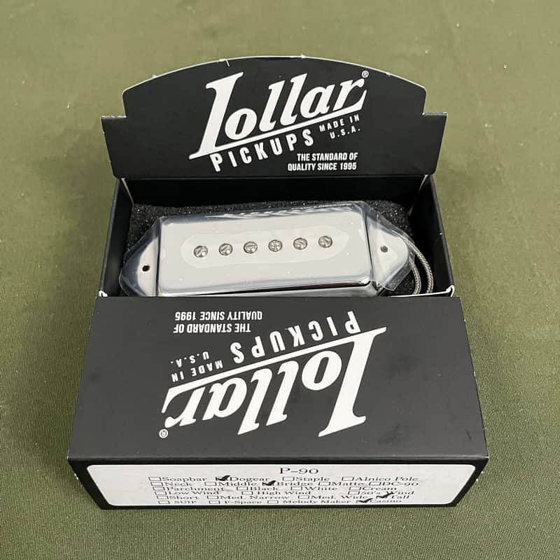 Lollar P90 Dogear Casino Tall Bridge Chrome | Reverb