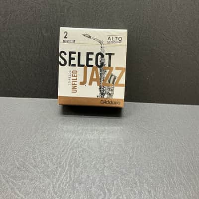 D'Addario Select Jazz 2 Medium Eb Alto Saxophone Box of Ten | Reverb