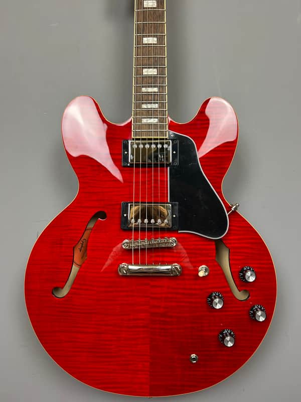 Epiphone ES-335 Figured Flame Maple 2025 - Cherry | Reverb