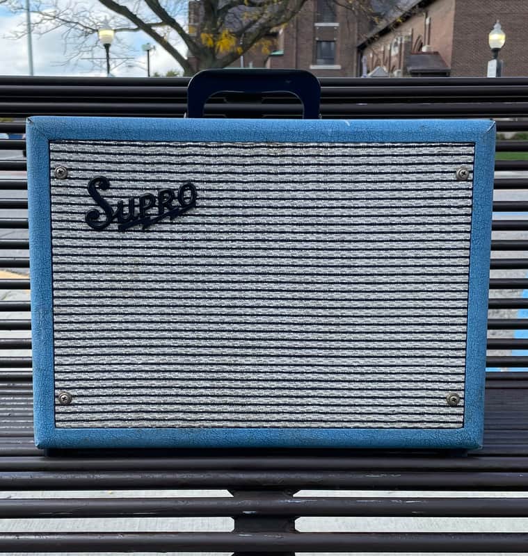 63/64 Valco Supro Super Model 06 Trinidad Blue Serviced | Reverb
