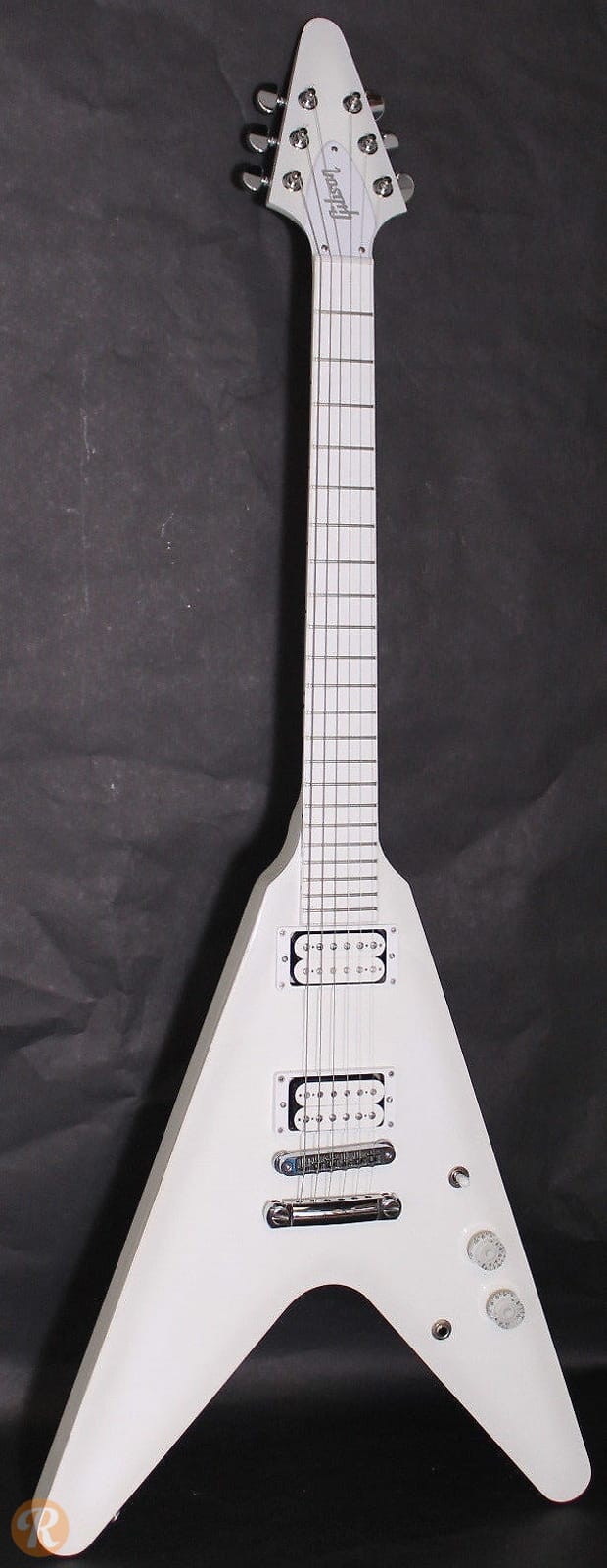 Gibson Snow Falcon Flying V White 2013 | Reverb