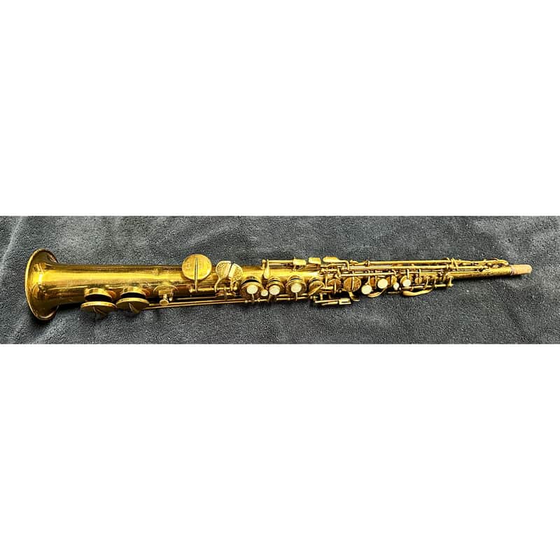 1924 Conn New Wonder Bb Soprano Saxophone Gold w/Case | Reverb