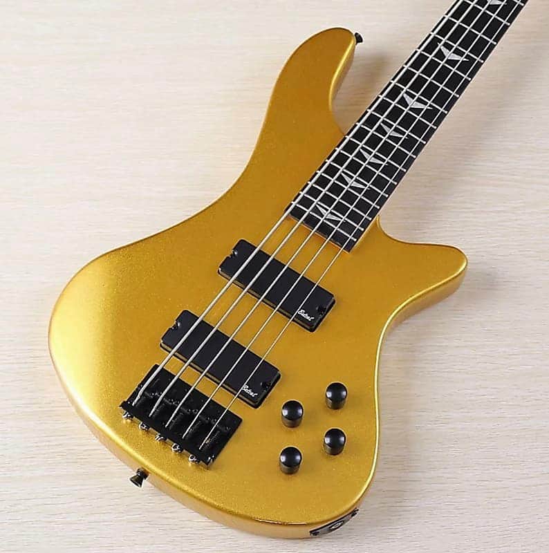 Metallic Gold 5 String Electric Bass, Okoume Wood Body, | Reverb Malta