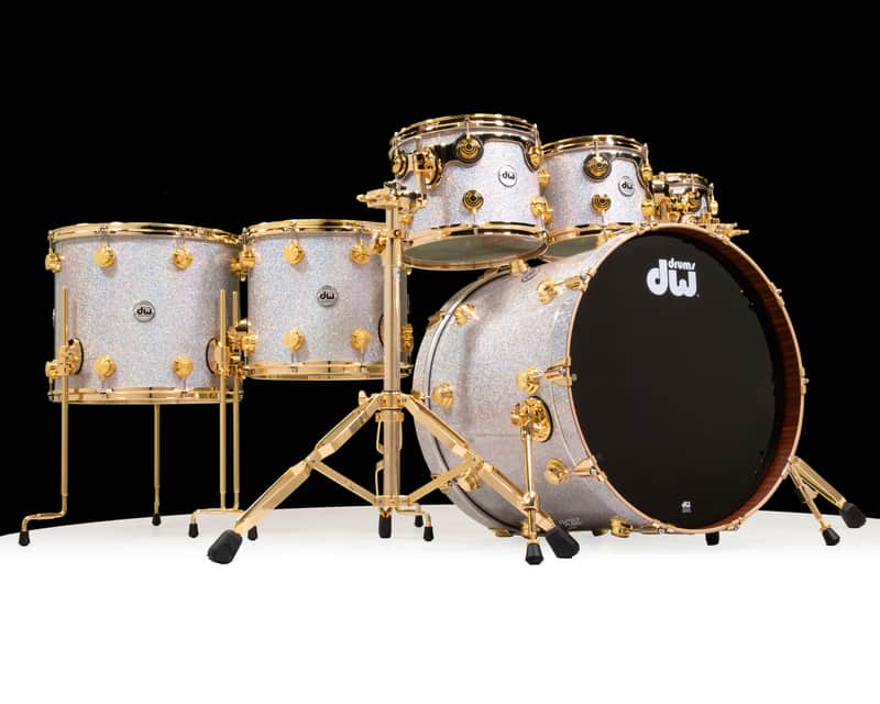DW Collector's Series 6pc M/M Diamond Nebula w/ Gold Hardware | Reverb