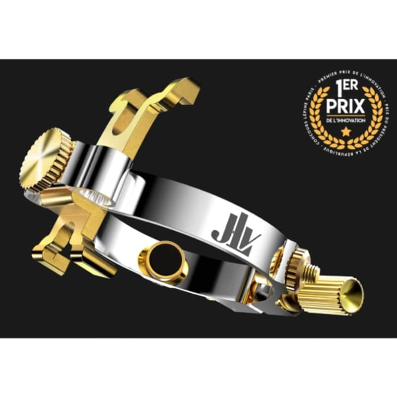 JLV SOUND - Ligature JLV plaquée Platine et Or pour bec métal | Reverb