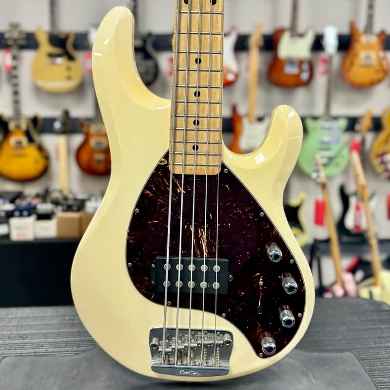 Used 2007 Ernie Ball Music Man StingRay5 H White w/case | Reverb