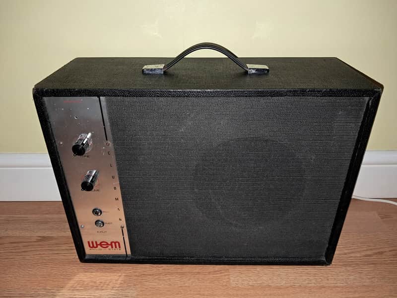 WEM CLUBMAN SOLID STATE Guitar Amplifier 1970s - Black | Reverb