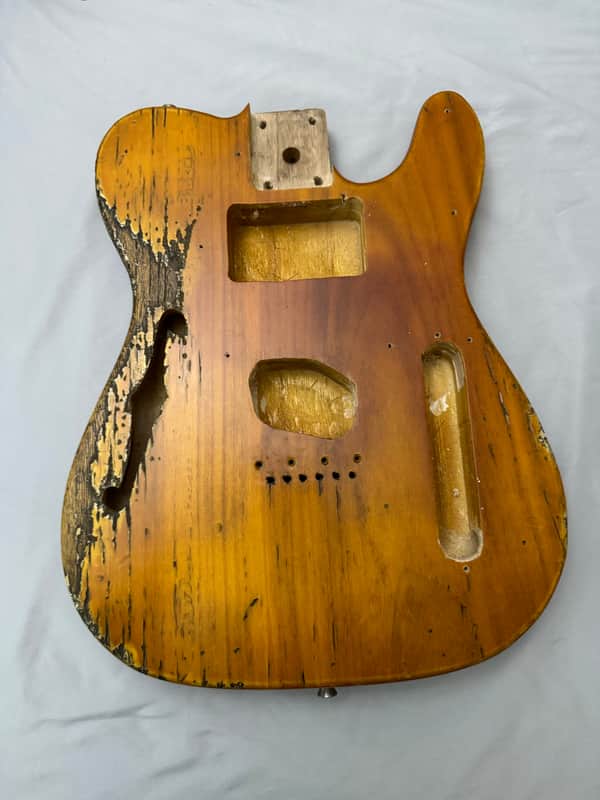 Brandless Telecaster Thinline - Natural Heavy Relic | Reverb