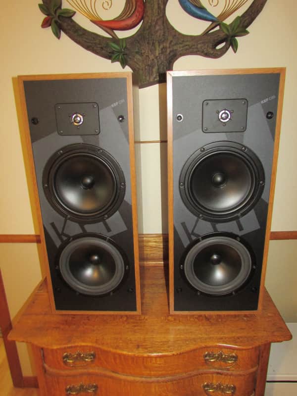 Pair KEF C65 Speakers-EC-4 Ohm-England C-65 1990-1991 | Reverb