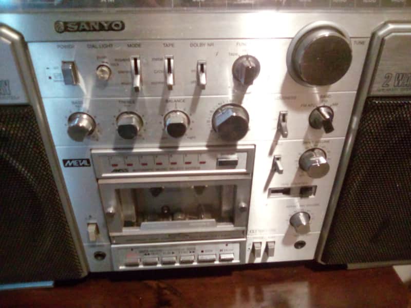 SANYO M-X920 Vintage Stereo Cassette Recorder Boombox | Reverb