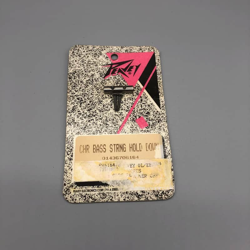 Vintage Peavey Chrome Bass String Hold Down (String Tree or | Reverb