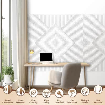Self-Adhesive Acoustic Panels 6-Pack, Covers 24 Sq Ft - | Reverb