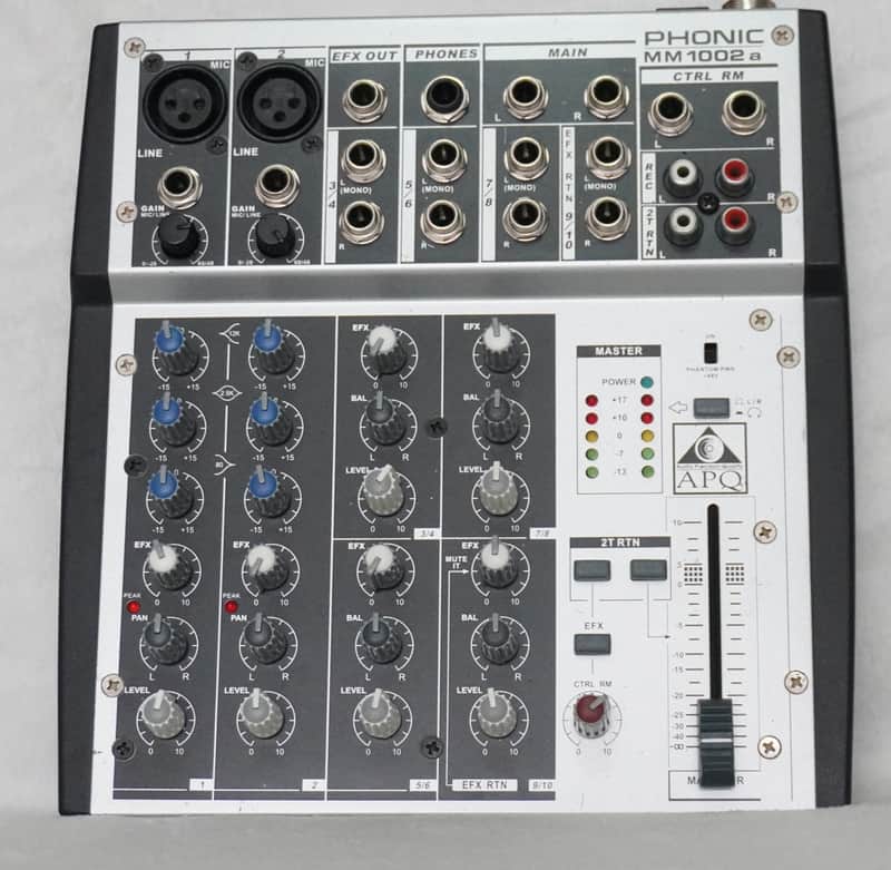 Phonic MM1002a Mixer With 10 Inputs Mixing Console | Reverb