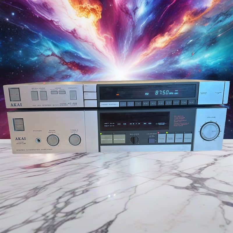 Akai AM-U2 Stereo Integrated Amplifier +AT-S3 Tuner High End | Reverb