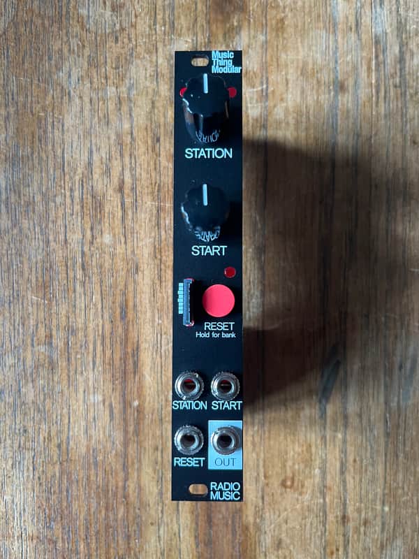 Music Thing Modular Radio Music Black Aluminium Panel 4HP | Reverb UK