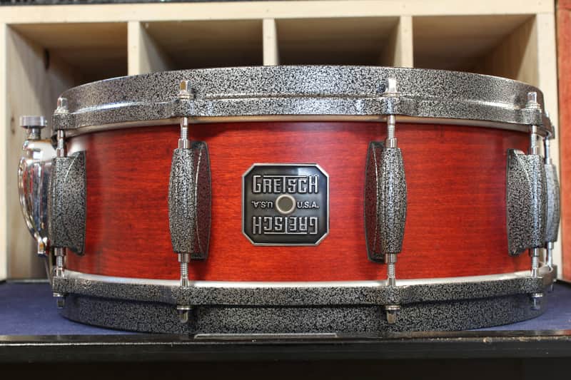 1990s Gretsch 5x14 Broadkaster Snare Drum in Satin Cherry | Reverb