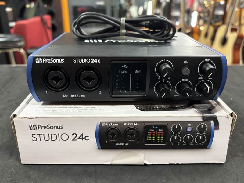 Presonus Studio 24C USB-C audio interface with 2 inputs/2 | Reverb