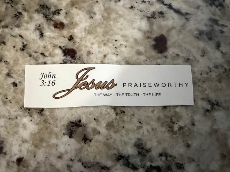 Jesus Praiseworthy Headstock Decal Logo | Reverb