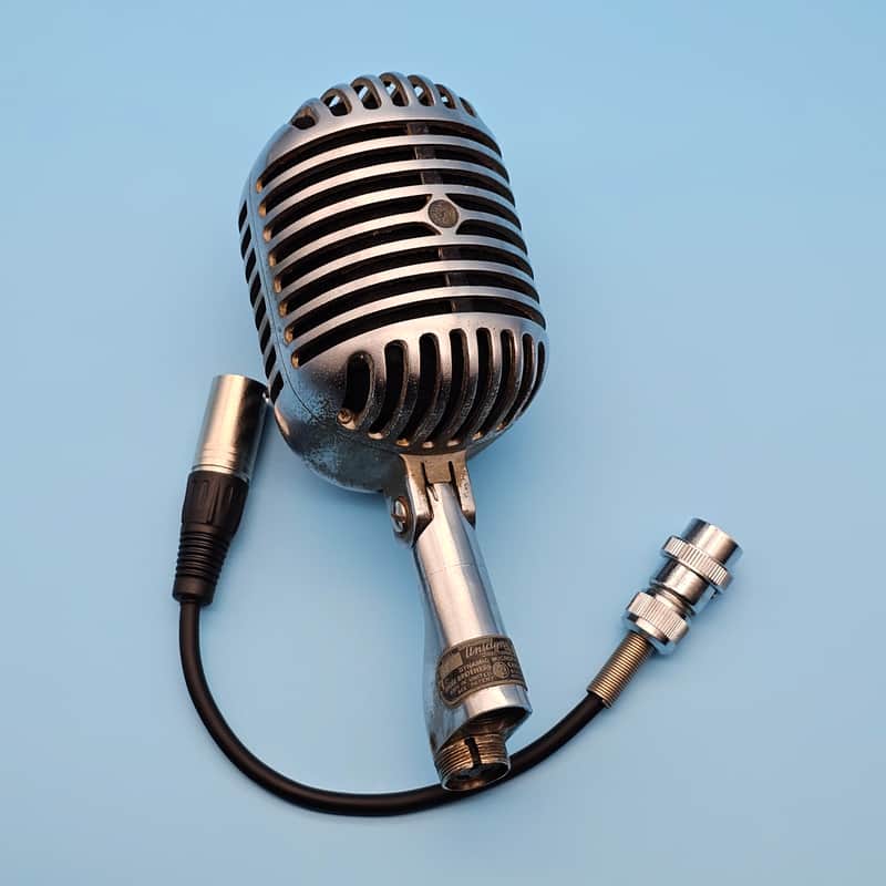 ☆Vintage 1940s Shure 55 Fatboy Dynamic Microphone w/ 3 Pin | Reverb