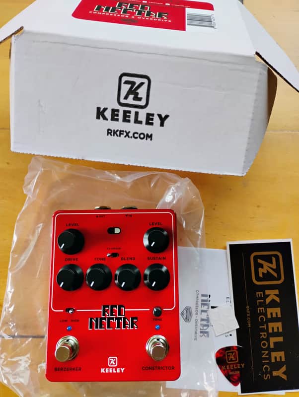 Keeley Ltd. Ed. Red Nectar Compressor+Overdrive (Guitar | Reverb