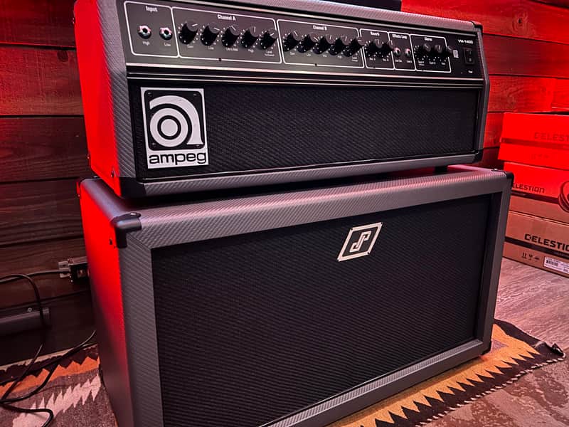 Ampeg VH-140C 90’s - Gun Metal Tweed Tolex | Reverb