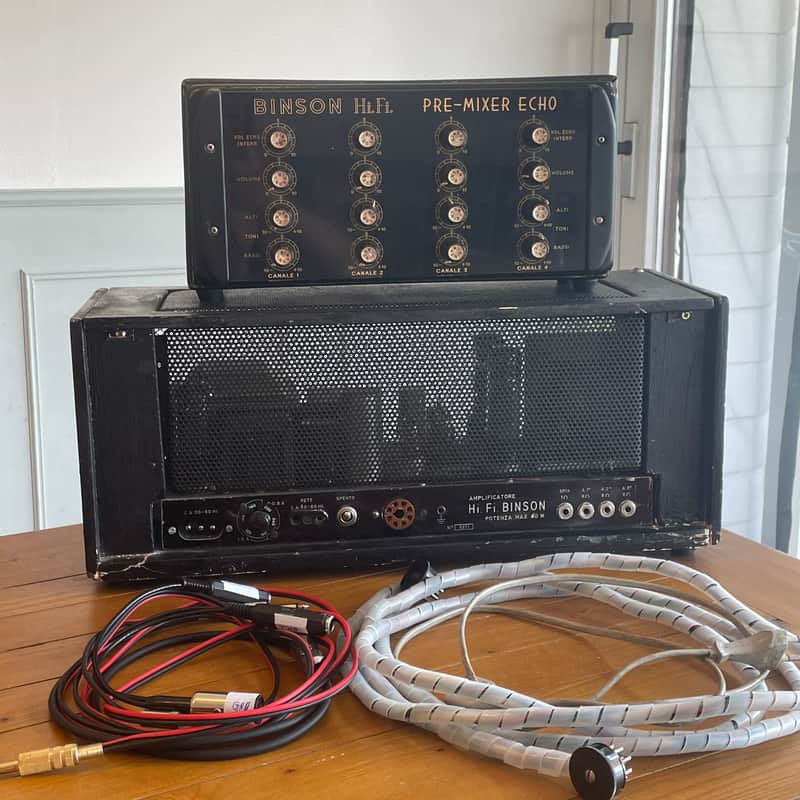 Vintage Binson Hi-Fi Tube Power Amp + Pre Mixer PA 4 Echo | Reverb UK