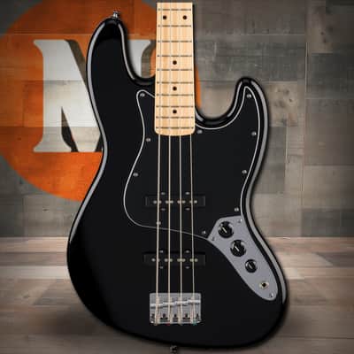 Fender Standard Jazz Bass Maple Fingerboard, Black Pickguard | Reverb