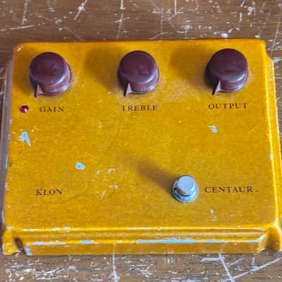 Klon Centaur Professional Overdrive Boost Pedal Gold color | Reverb