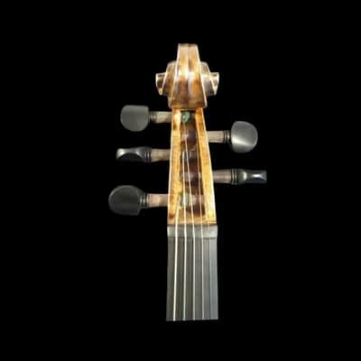 Solid wood Baroque style brown 5 strings electric violin 4/4 | Reverb
