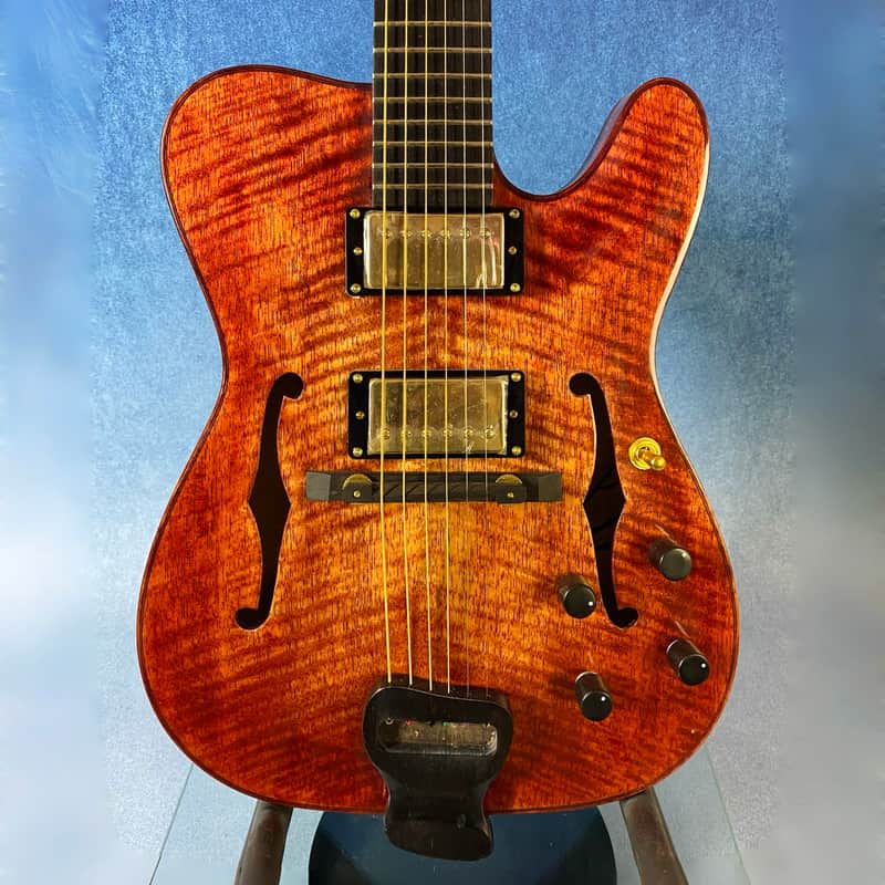 Luthier Telecaster Electric Archtop Jazz Guitar Carved Maple | Reverb