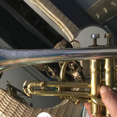 BLOW OUT DEAL KING SILVERTONE CORNET 1949 STEARLING SILVER | Reverb