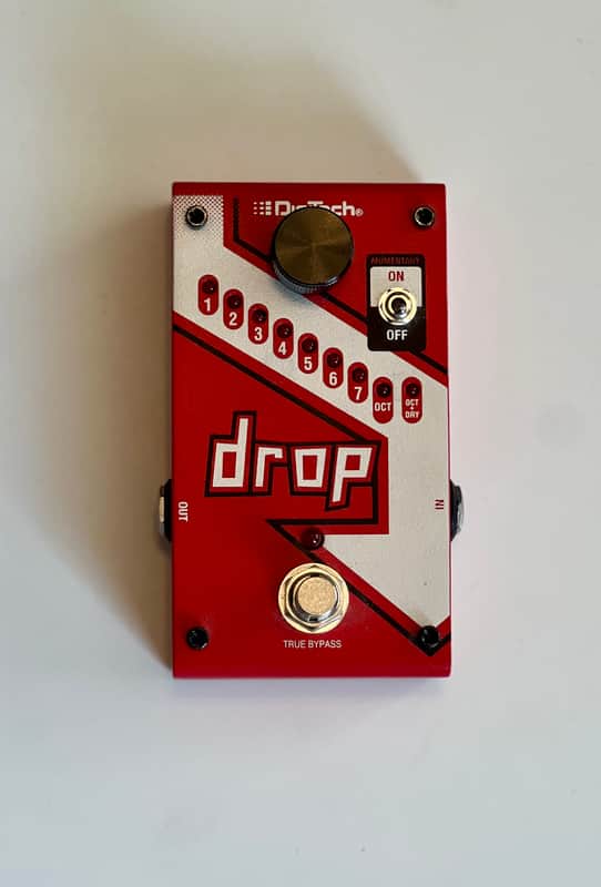 DigiTech Drop Compact Polyphonic Pitch-Shifter 2010s Red | Reverb