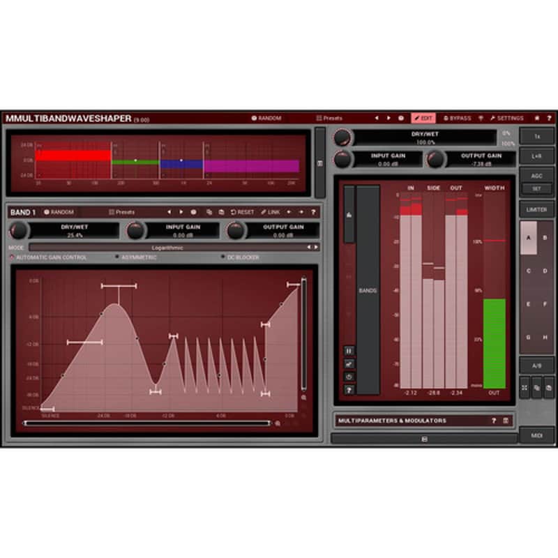 MeldaProduction Melda MWaveShaperMB A multiband wave | Reverb