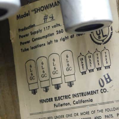 Fender Showman Head - Tremolo 1965 - Black | Reverb